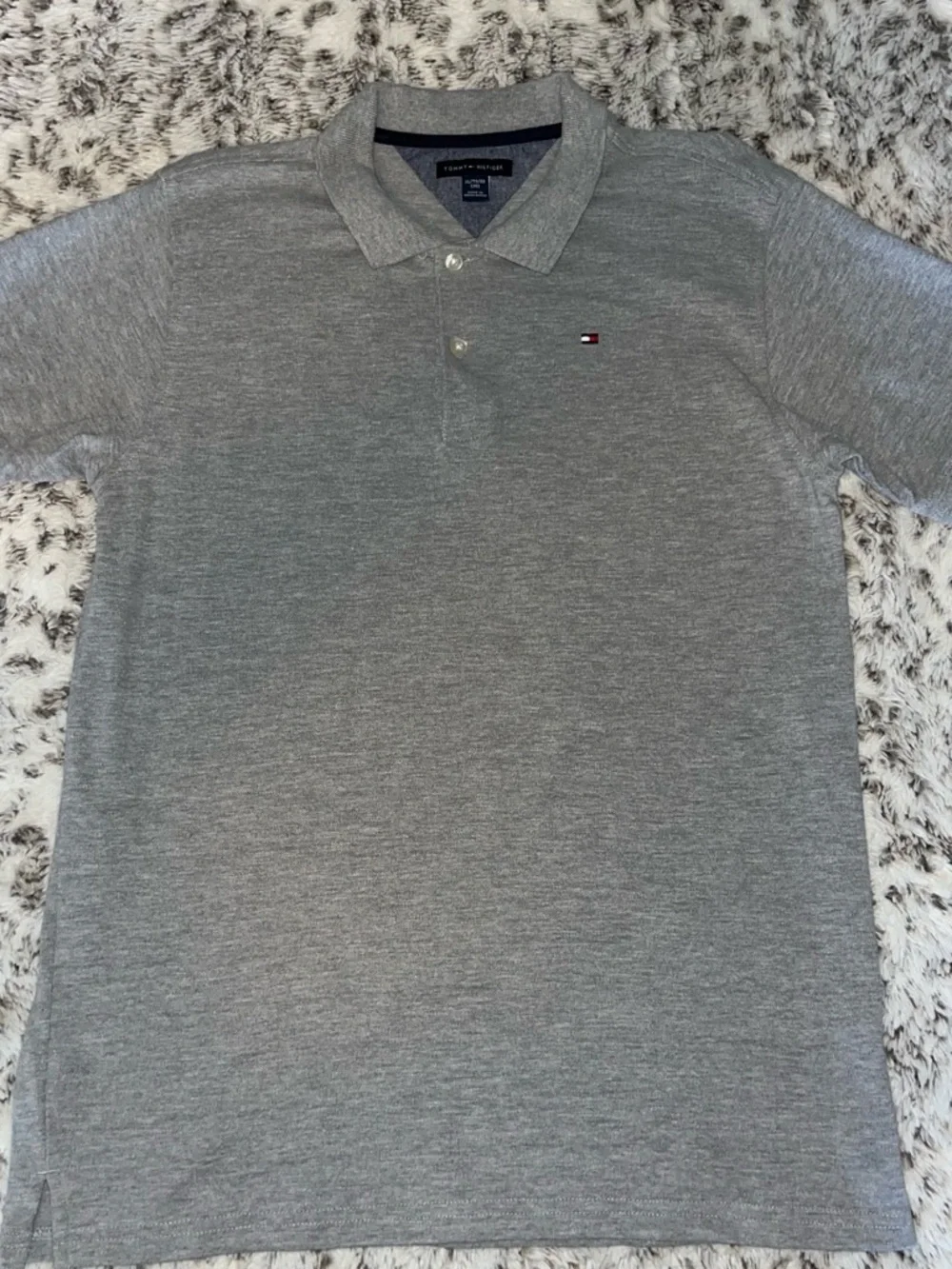 Tommy Hilfiger | Shirts & Tops | Tommy Hilfiger Light Gray Polo With ...